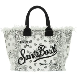 Mc2 Saint Barth Vanity Υφασμάτινη Τσάντα Θαλάσσης Ώμου Ροζ 32x40cm ...