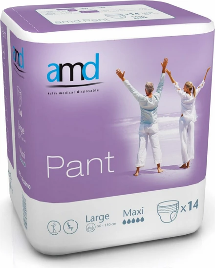 AMD Pant Maxi Large Πάνες Βρακάκι Ακράτειας 5 Σταγόνες 14τμχ | BestPrice.gr