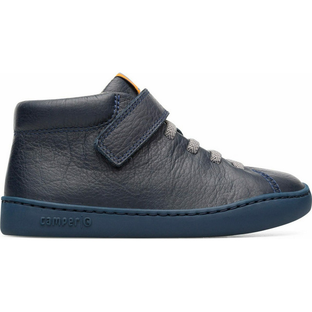 Camper Peu Touring Παιδικά Μποτάκια Navy Μπλε Δερμάτινα με Σκρατς ...