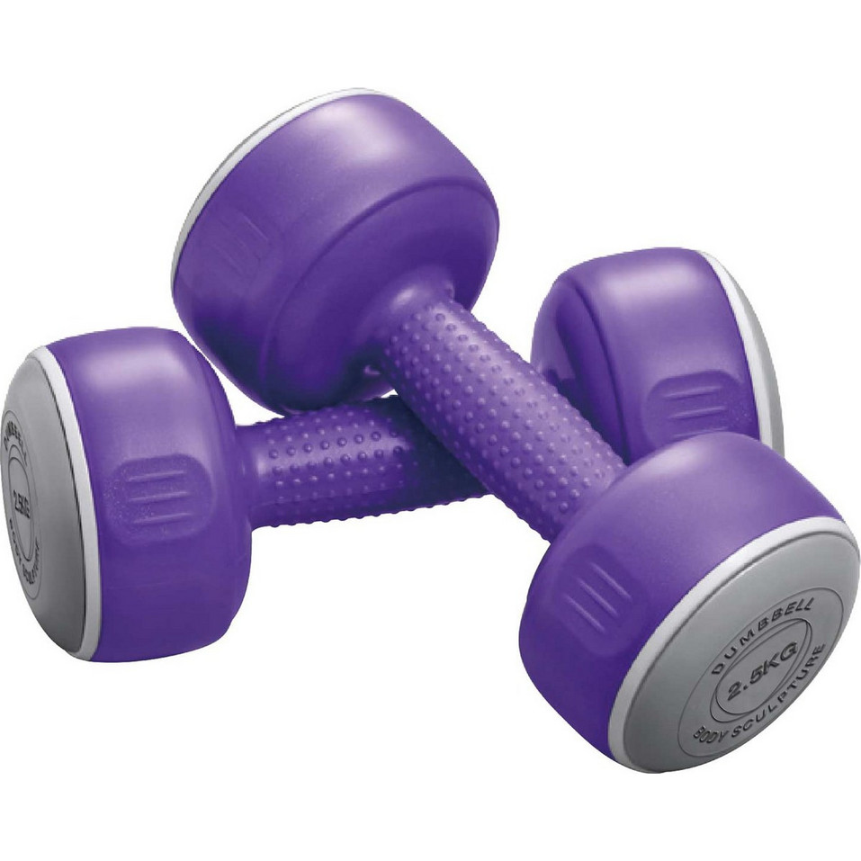 Body Sculpture BW-108D Purple Σετ Βαράκια Στρογγυλά Πλαστικοποιημένα ...
