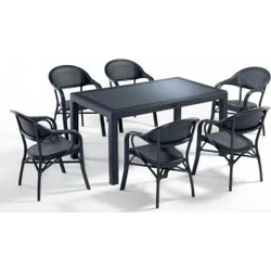 Avant Garde Almeria Σετ Σαλόνι Κήπου 4τμχ Ανθρακί 056-26478 | BestPrice.gr
