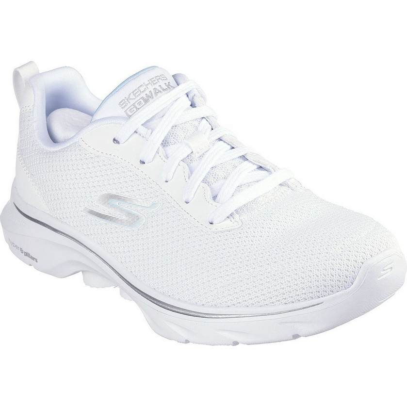 Skechers Go Walk 7 Clear Path Γυναικεία Sneakers Λευκά 125207-WHT ...