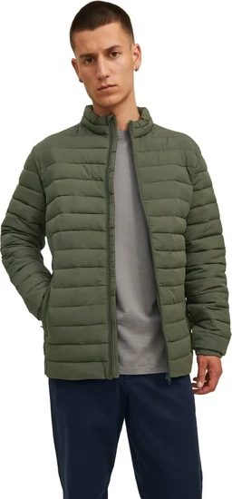 Jack & Jones Ανδρικό Μπουφάν Χειμωνιάτικο Καπιτονέ Χακί 12211129 ...