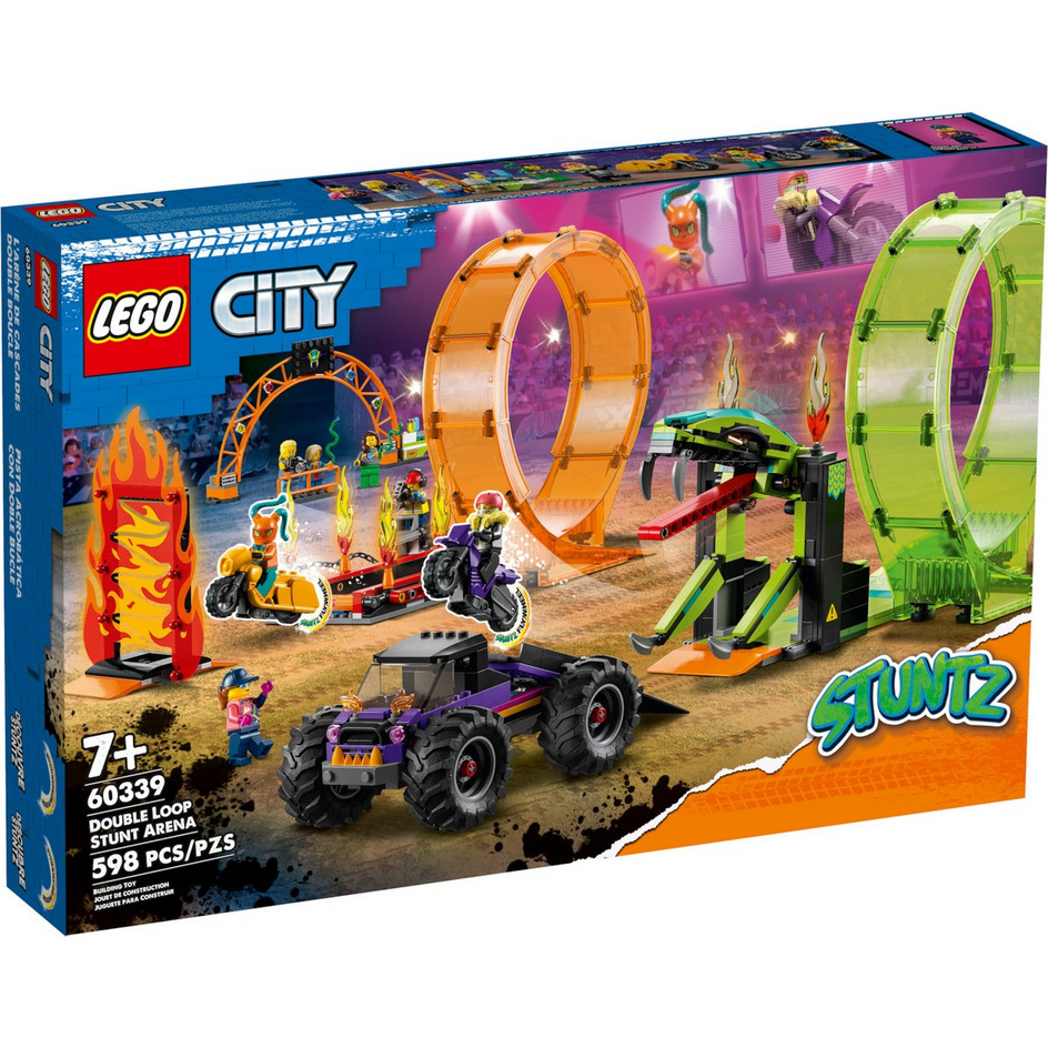Lego Stuntz Double Loop Stunt Arena για 7+ Ετών 60339 | BestPrice.gr