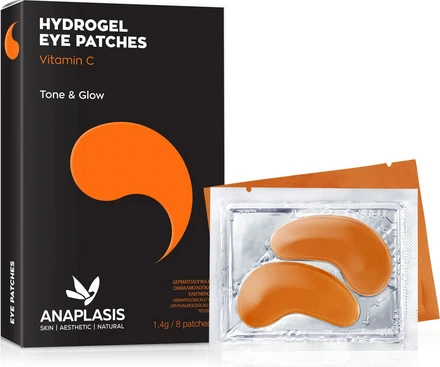 Anaplasis Vitamin C Hydrogel Eye Patches για Λάμψη 8τμχ | BestPrice.gr