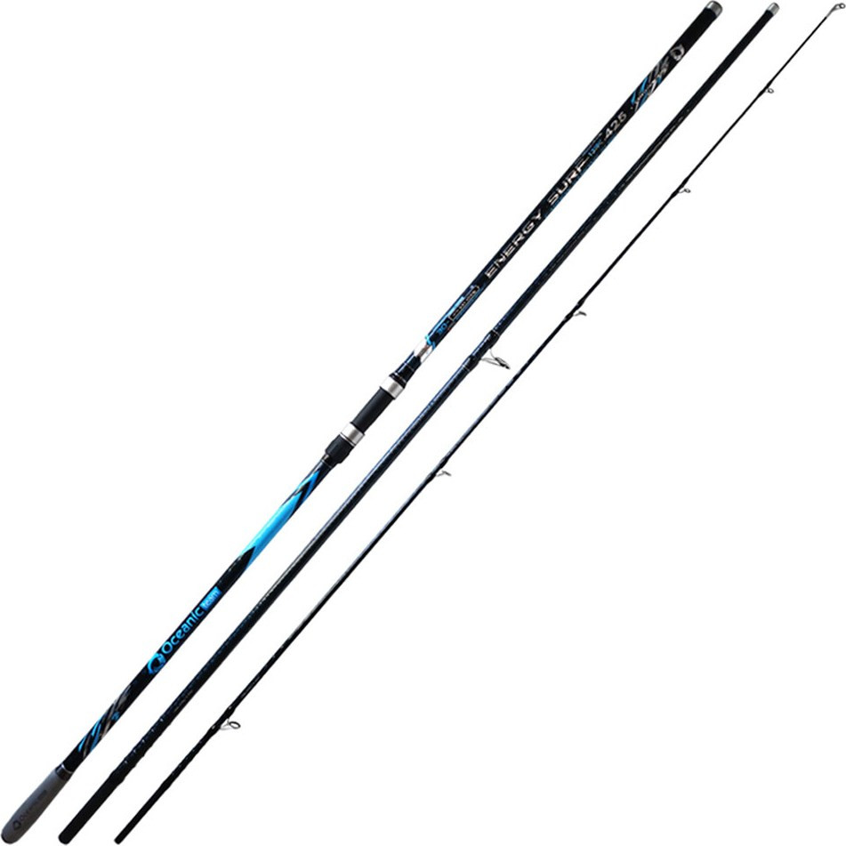 Oceanic Red Energy Καλάμι Ψαρέματος για Surf Casting Carbon Τηλεσκοπικό ...