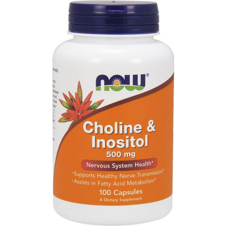 Now Foods Choline & Inositol 500mg 100 Κάψουλες | BestPrice.gr