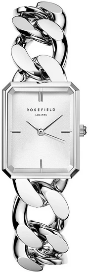 Rosefield The Octagon Γυναικείο Ρολόι με Ασημί Μεταλλικό Μπρασελέ SWSSS ...