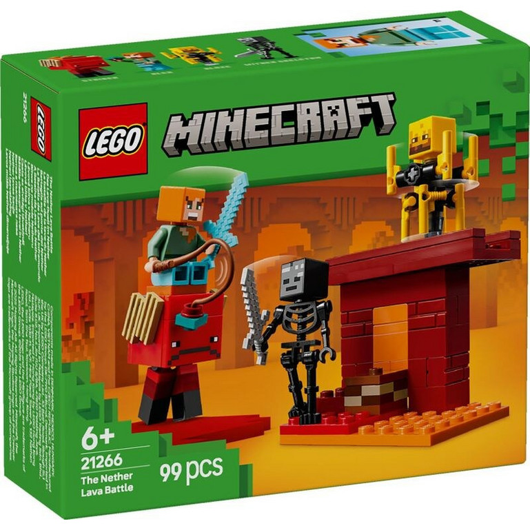 Lego Minecraft The Nether Lava Battle για 6+ Ετών 21266 | BestPrice.gr