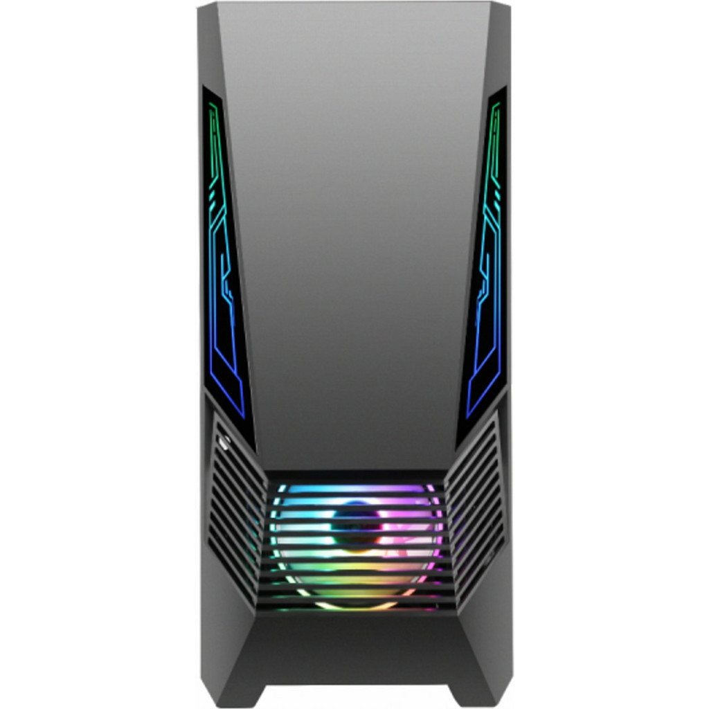 Serioux Rogue Black Gaming Midi Tower Κουτί Υπολογιστή RGB με Πλαϊνό ...