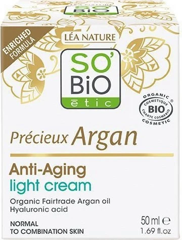 So' Bio Etic Argan Anti-Aging Light Cream 50ml | BestPrice.gr