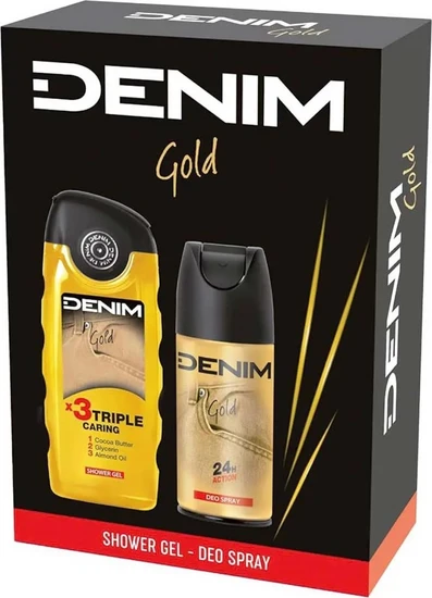 Denim Gold Men's Shower Gel 250ml + Deodorant Spray 150ml | BestPrice.gr