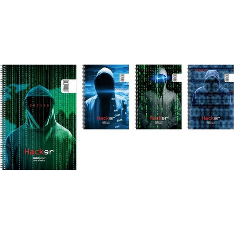 Salko Hacker Σπιράλ Τετράδιο Ριγέ B5 90 Φύλλων 3 Θεμάτων Διάφορα Σχέδια ...