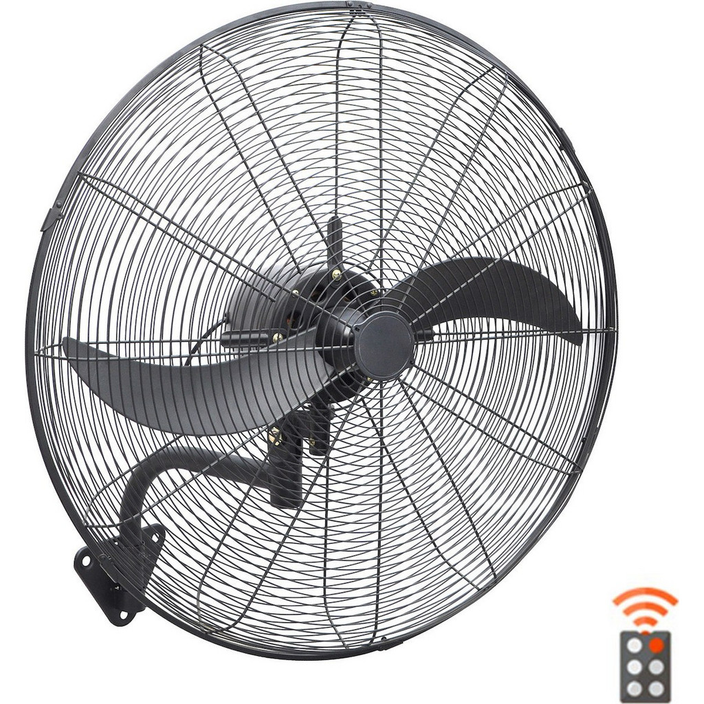 Telemax FW50-ER1 Ανεμιστήρας Τοίχου 50cm 140W με Τηλεχειριστήριο ...