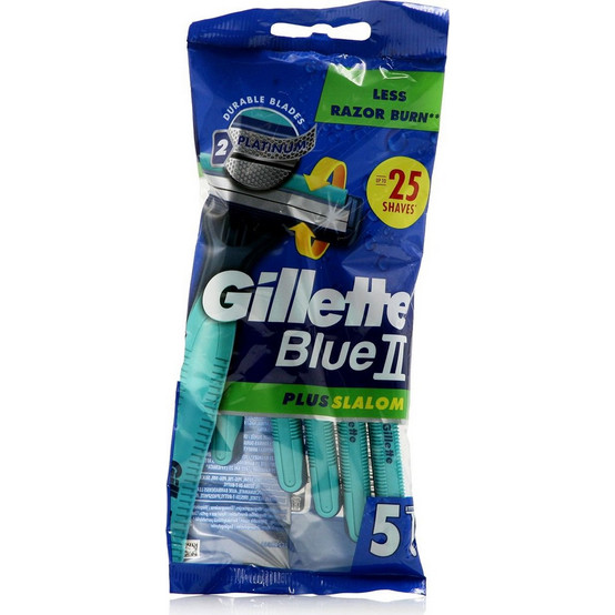 Gillette Blue II Plus Slalom Ξυραφάκι μιας Χρήσης με 2 Λεπίδες ...