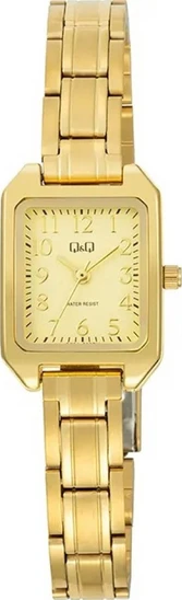 Q&Q Γυναικείο Ρολόι με Χρυσό Μεταλλικό Μπρασελέ C76A008PY | BestPrice.gr