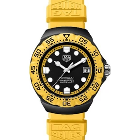 Tag Heuer Formula 1 Ανδρικό Ρολόι Solar με Μαύρο Καουτσούκ Λουράκι ...