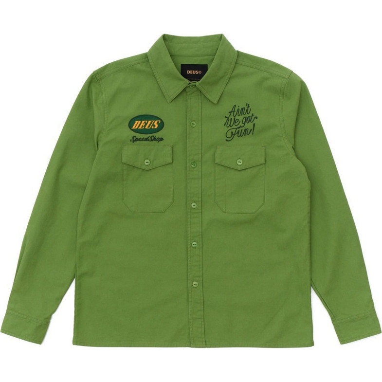 Deus Ex Machina Ανδρικό Πουκάμισο Βαμβακερό Μακρυμάνικο Κανονική Γραμμή ...