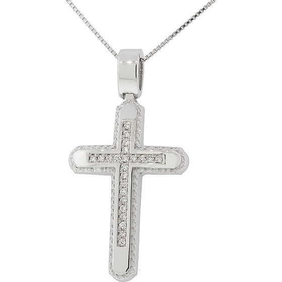 Βαπτιστικοί Σταυροί Λευκόχρυσο 18K | BestPrice.gr