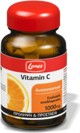 Lanes Vitamin C 1000mg 30 Ταμπλέτες | BestPrice.gr