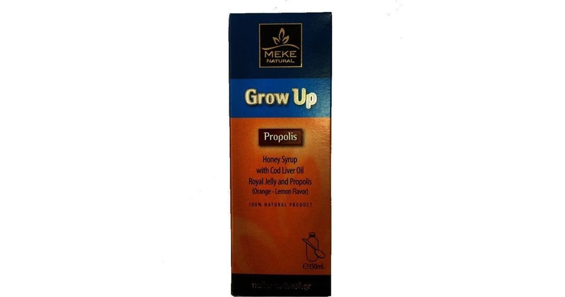 Meke Natural Grow Up Propolis Syrup Μουρουνέλαιο για Παιδιά 150ml ...