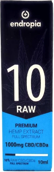 Endropia 10 Raw Premium Hemp Extract 1000mg CBD/CBDa 10ml | BestPrice.gr