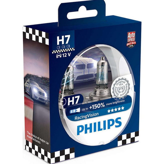 Philips H7 Racing Vision Αλογόνου 12V 55W 2 τμχ | BestPrice.gr