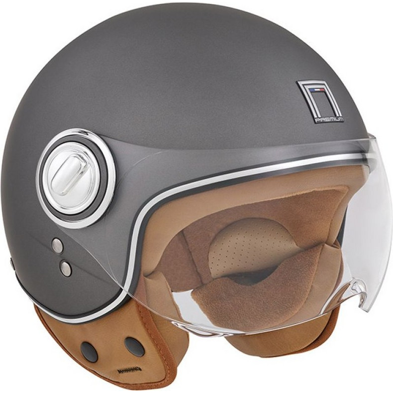 NOX Idol Matt Titanium Κράνος Μηχανής Jet | BestPrice.gr