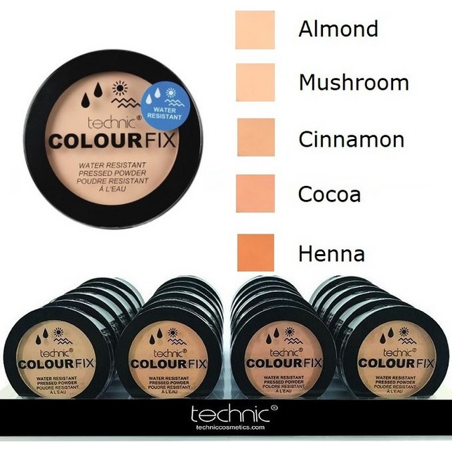 Technic Colour Fix Water Resistant Porcelain Pressed Powder 10gr ...