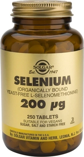 Solgar Selenium 200μg 250 Ταμπλέτες | BestPrice.gr