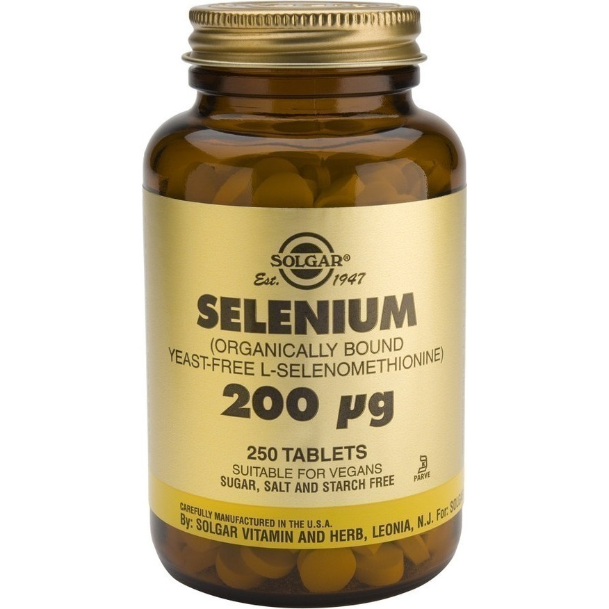 Solgar Selenium 200μg 250 Ταμπλέτες | BestPrice.gr