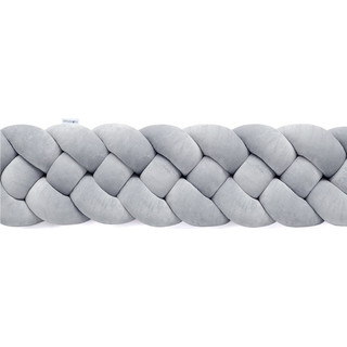 Sparrow Velvet Plus Πάντα Κούνιας Πλεξούδα Classic Grey 20x400cm ...