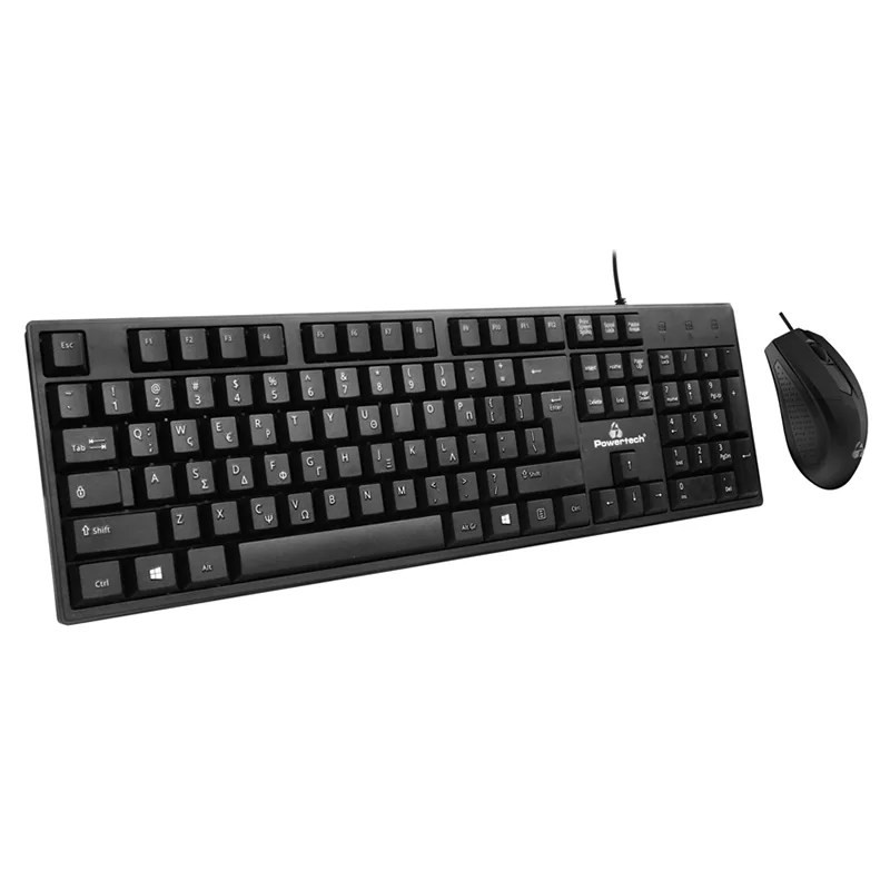 Powertech PT-1075 Black Σετ Πληκτρολόγιο & Ποντίκι | BestPrice.gr