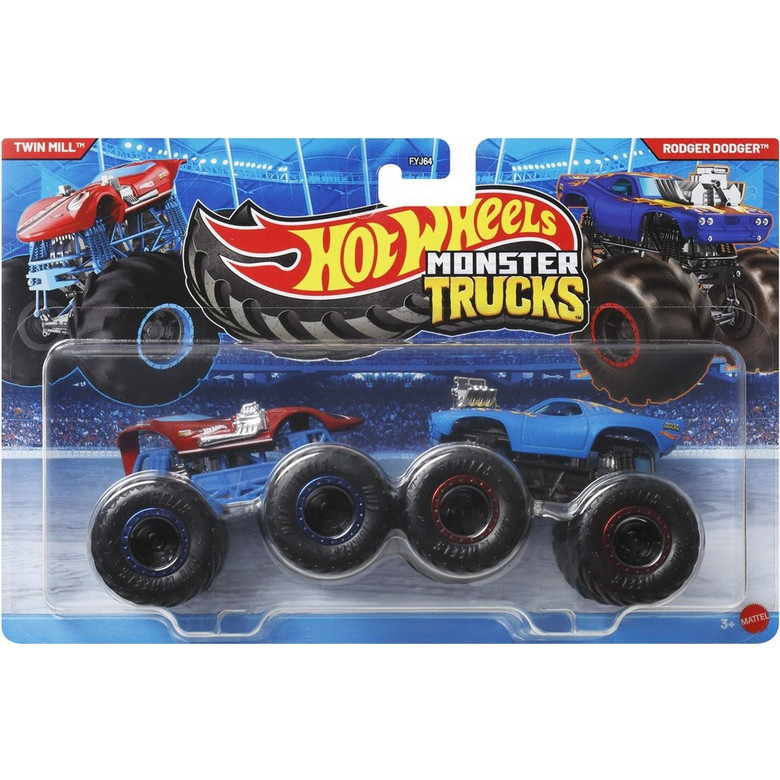 Mattel Hot Wheels Monster Trucks Demolition Doubles Dodge Charger R/T ...