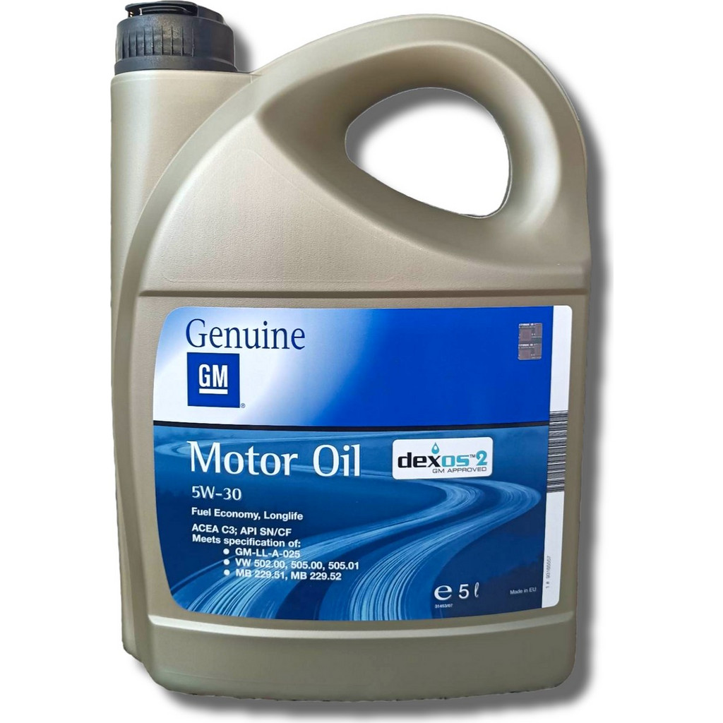 GM Motor Oil Dexos 2 Συνθετικό Λάδι Αυτοκινήτου 5W-30 5lt | BestPrice.gr