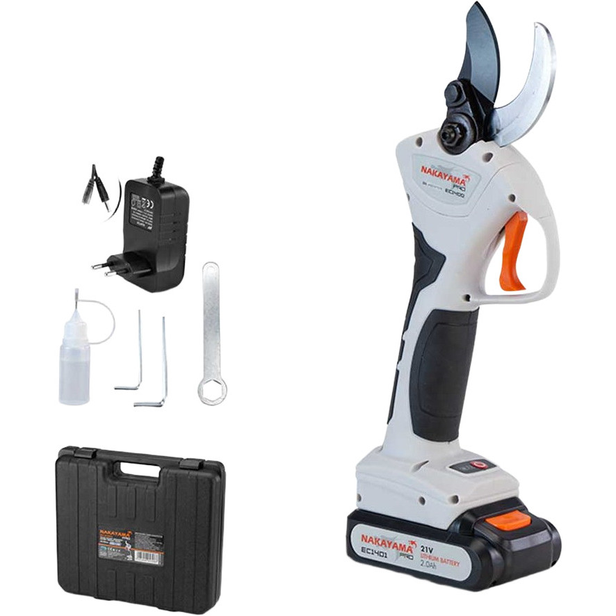 Nakayama EC1400 Ψαλίδι Κλαδέματος Μπαταρίας 21V 1x2Ah με Κοπή 40mm ...