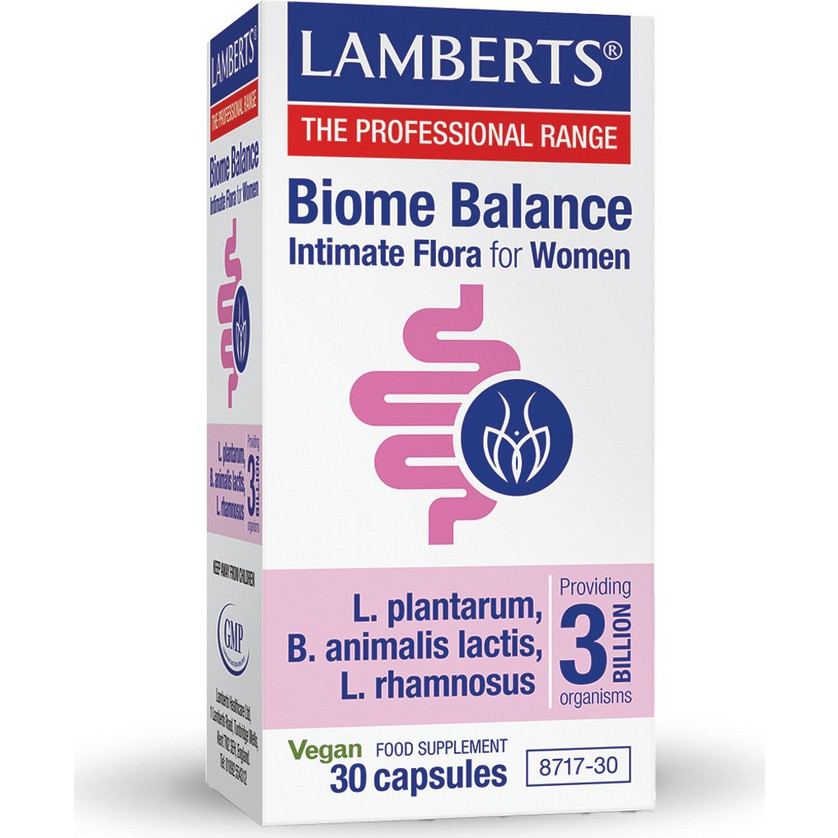 Lamberts Biome Balance Intimate Flora For Women Προβιοτικά 30 Κάψουλες ...