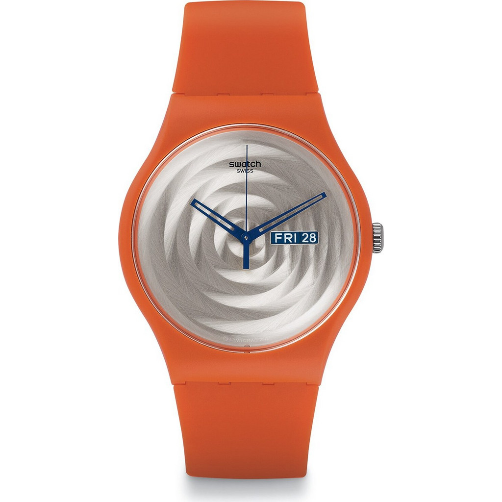 Swatch Multi Bross Ανδρικό Ρολόι με Πορτοκαλί Καουτσούκ Λουράκι SUOO702 ...