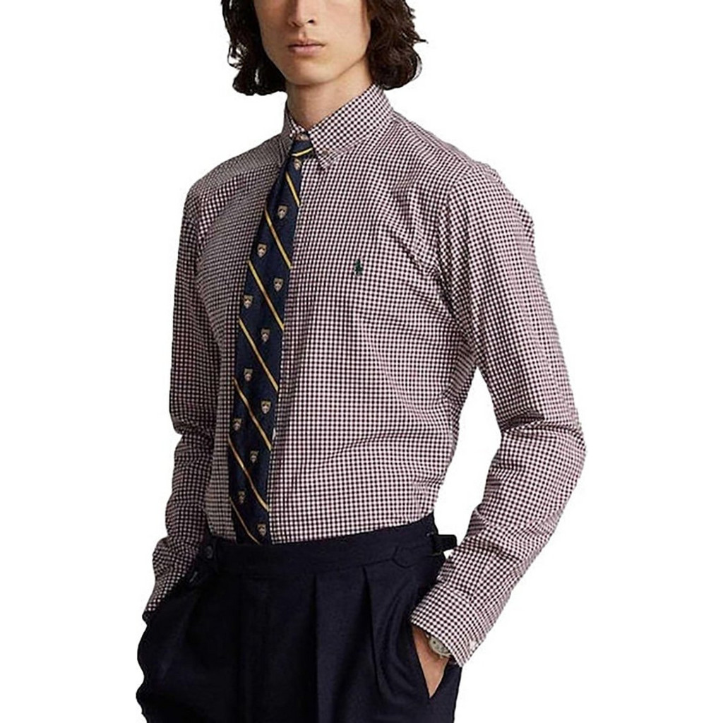 Polo Ralph Lauren Ανδρικό Πουκάμισο Βαμβακερό Καρό Μακρυμάνικο Κανονική ...