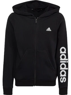 Adidas Essentials 3-Stripes Παιδική Ζακέτα Fleece με Κουκούλα και ...