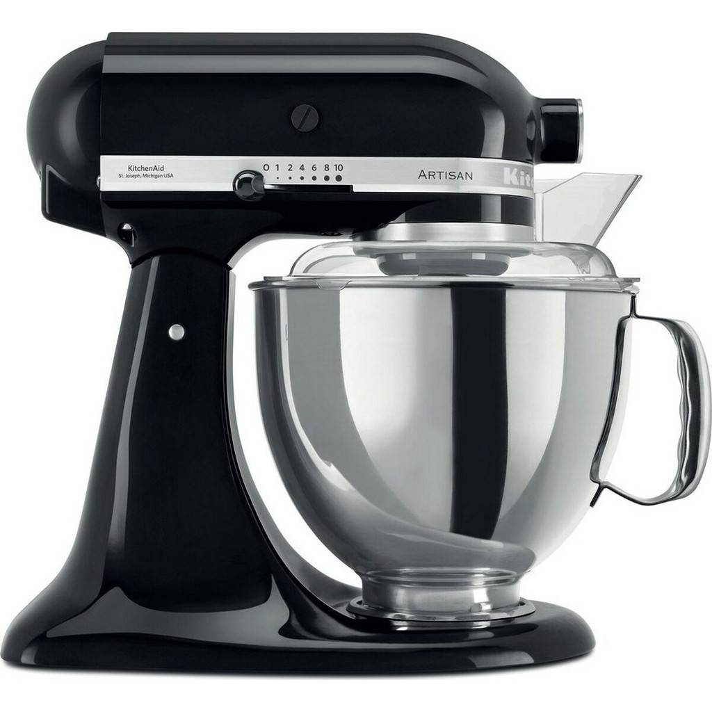 KitchenAid 5KSM175PSEOB Κουζινομηχανή 300W με Ανοξείδωτο Κάδο 4.8lt ...