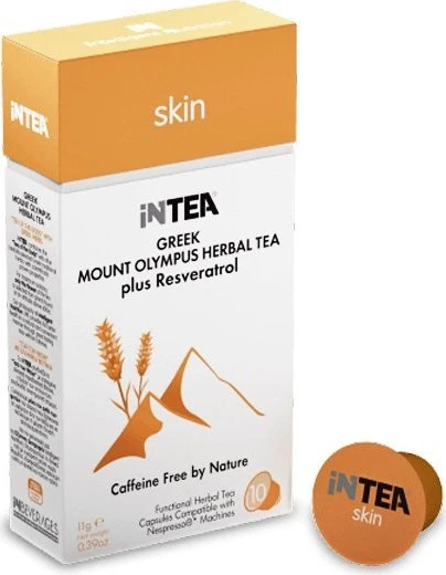 Intea Κάψουλες Τσάι Skin Ελληνικό του Βουνού Ολύμπου με Ρεσβερατρόλη ...