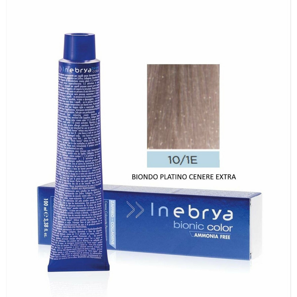 Inebrya Bionic Color 10/1E Blonde Platinum Ash Extra Μόνιμη Βαφή ...