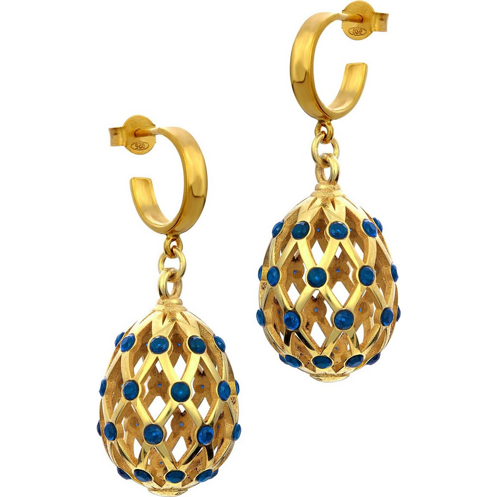 Chxaos Γυναικεία Σκουλαρίκια Κρεμαστά από Ασήμι 925 Χρυσά SKAY05GM | BestPrice.gr