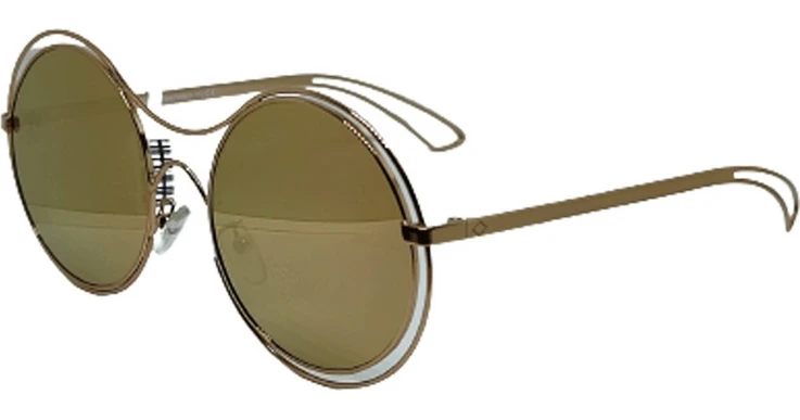 Charlie Max Solari GR-P23 Γυναικεία Γυαλιά Ηλίου Στρογγυλά Μεταλλικά Χρυσά με Καφέ Polarized ...