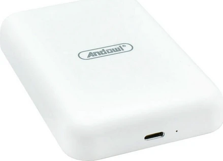 Andowl Mini Wireless Magsafe Power Bank 6000mAh με Θύρα USB-C White ...
