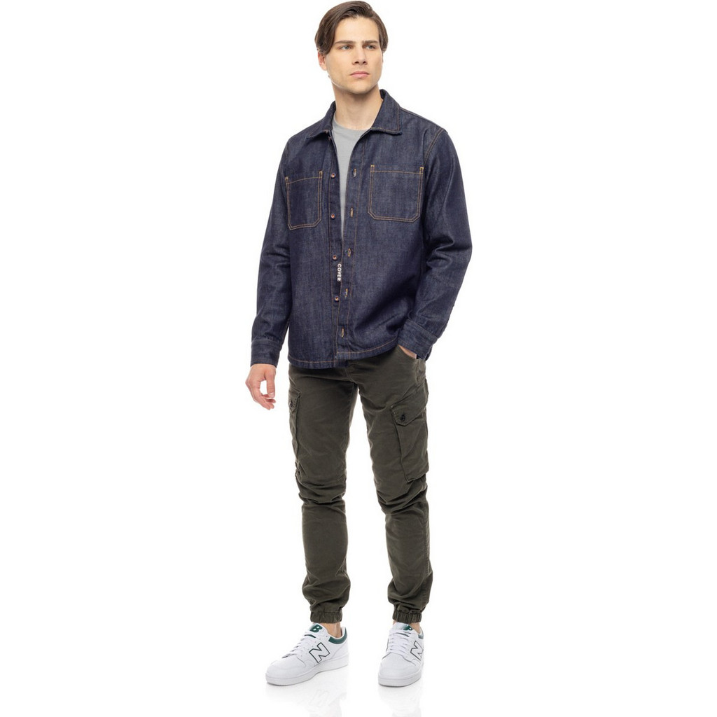 Cover Ανδρικό Παντελόνι Cargo Joggers Κανονική Εφαρμογή Χακί T0190-18 | BestPrice.gr