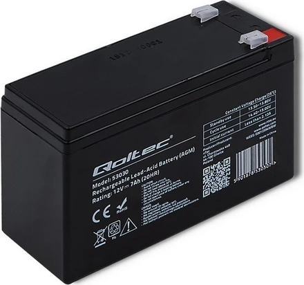 Qoltec 53030 Μπαταρία VRLA-AGM 12V 7Ah | BestPrice.gr