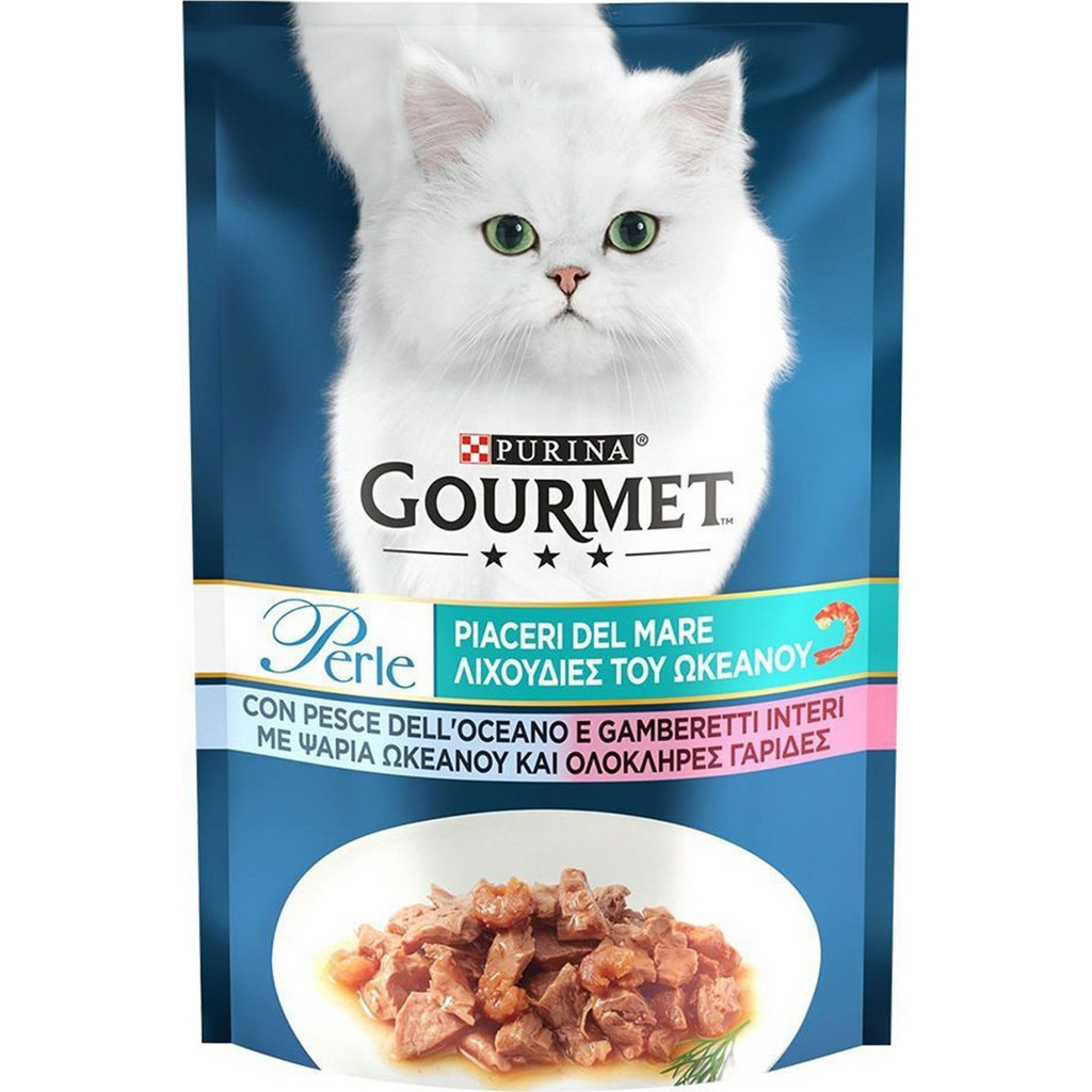 Purina Gourmet Perle with Fish Fillets in Gravy 85gr | BestPrice.gr