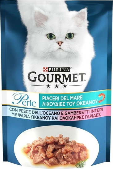 Purina Gourmet Perle with Fish Fillets in Gravy 85gr | BestPrice.gr